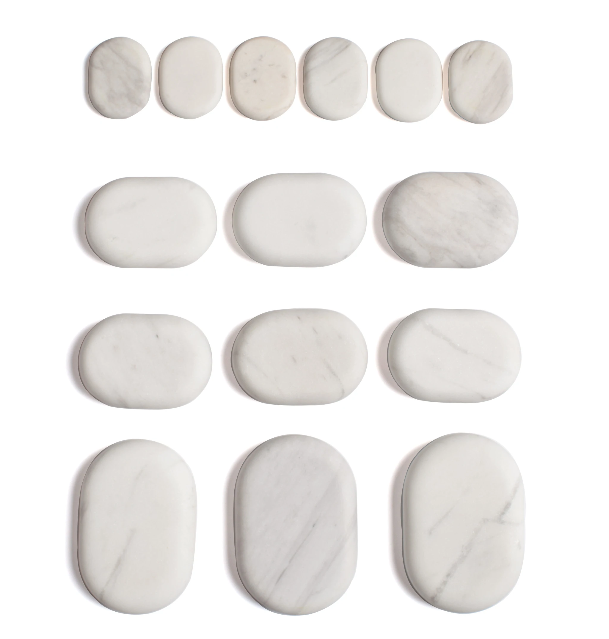 Marble Stone Massage Set - 15 Stones - Albert and Brown Supply Company